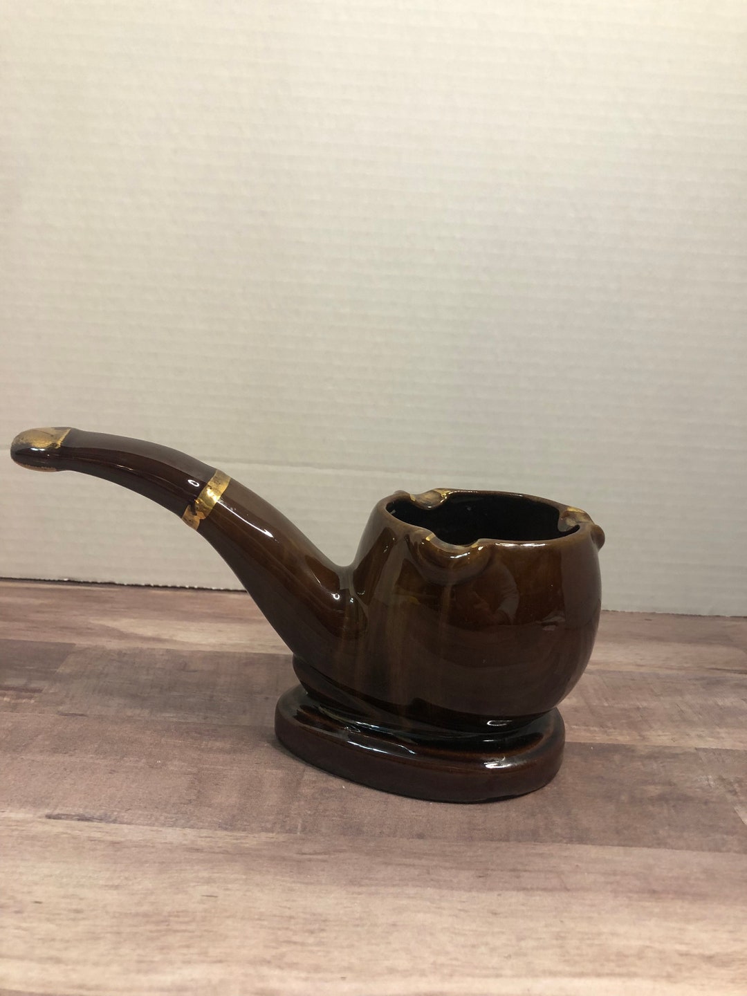 Napco Vintage Pipe Shaped Ceramic Ashtray / Vintage Napcoware / Tobacco ...