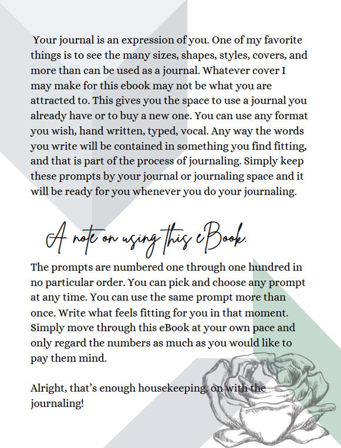 100 Journal Prompts Digital Printable Deep Thinking Get to - Etsy