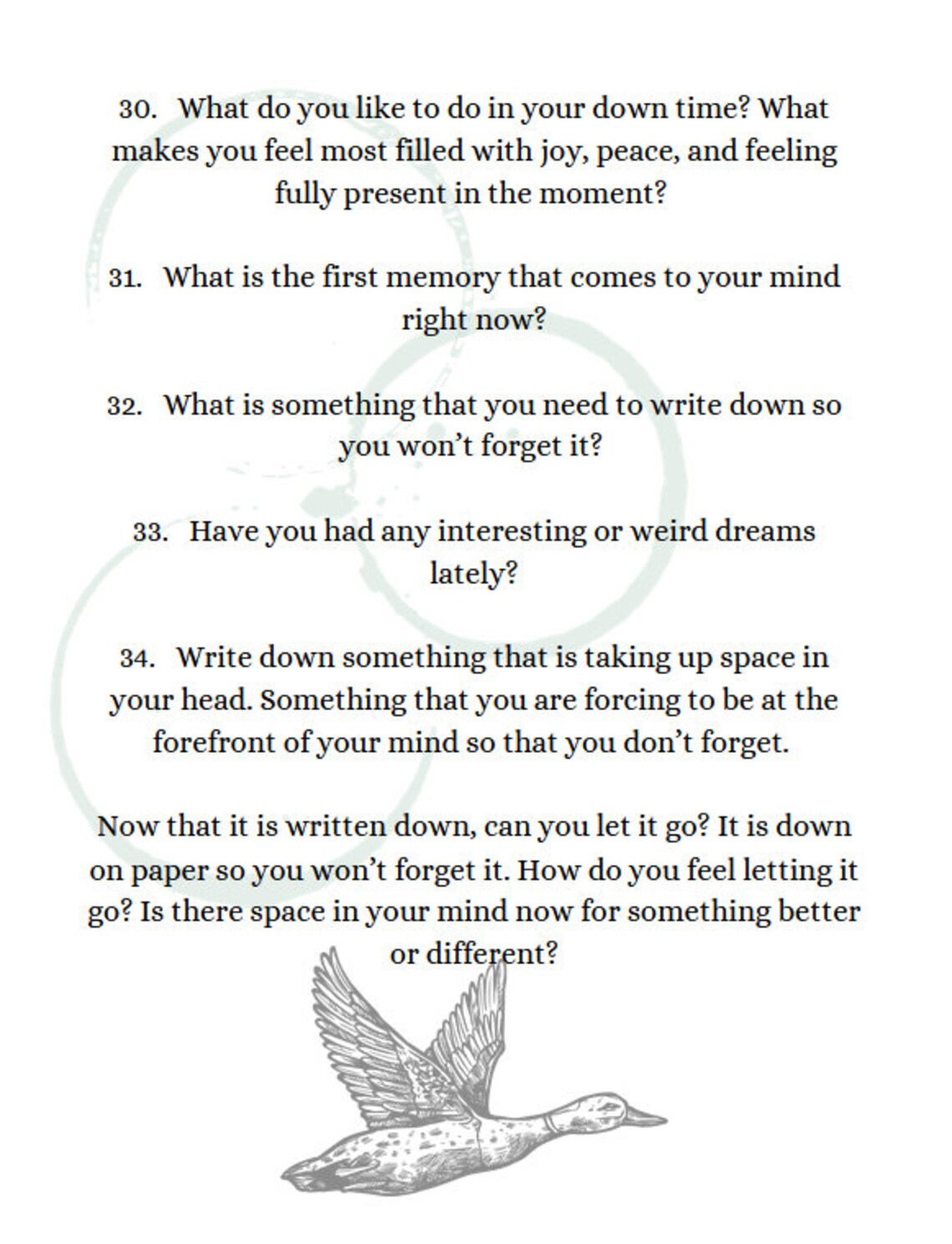 100 Journal Prompts Digital Printable Deep Thinking Get to - Etsy
