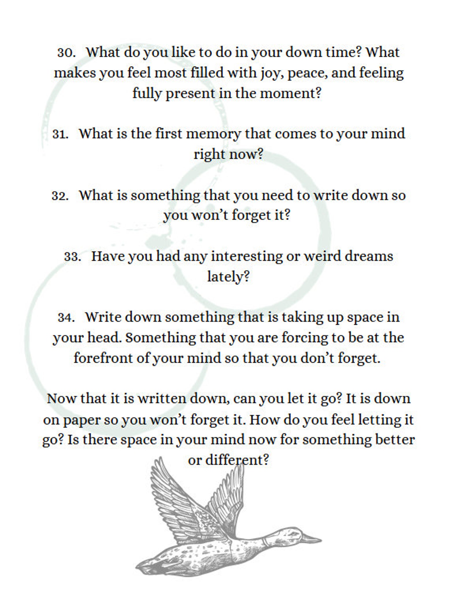 100 Journal Prompts Digital Printable Deep Thinking Get to - Etsy