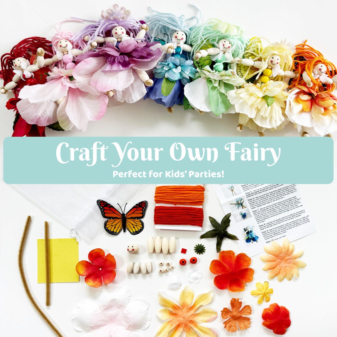 DIY Fairy Doll Craft Kit for Kids – Make Your Own Woodland Fairy Toy ...