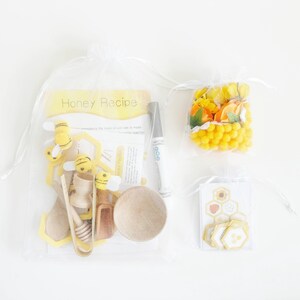 Honey Bee Sensory Bin Accessories With Extended Play Cards and ...