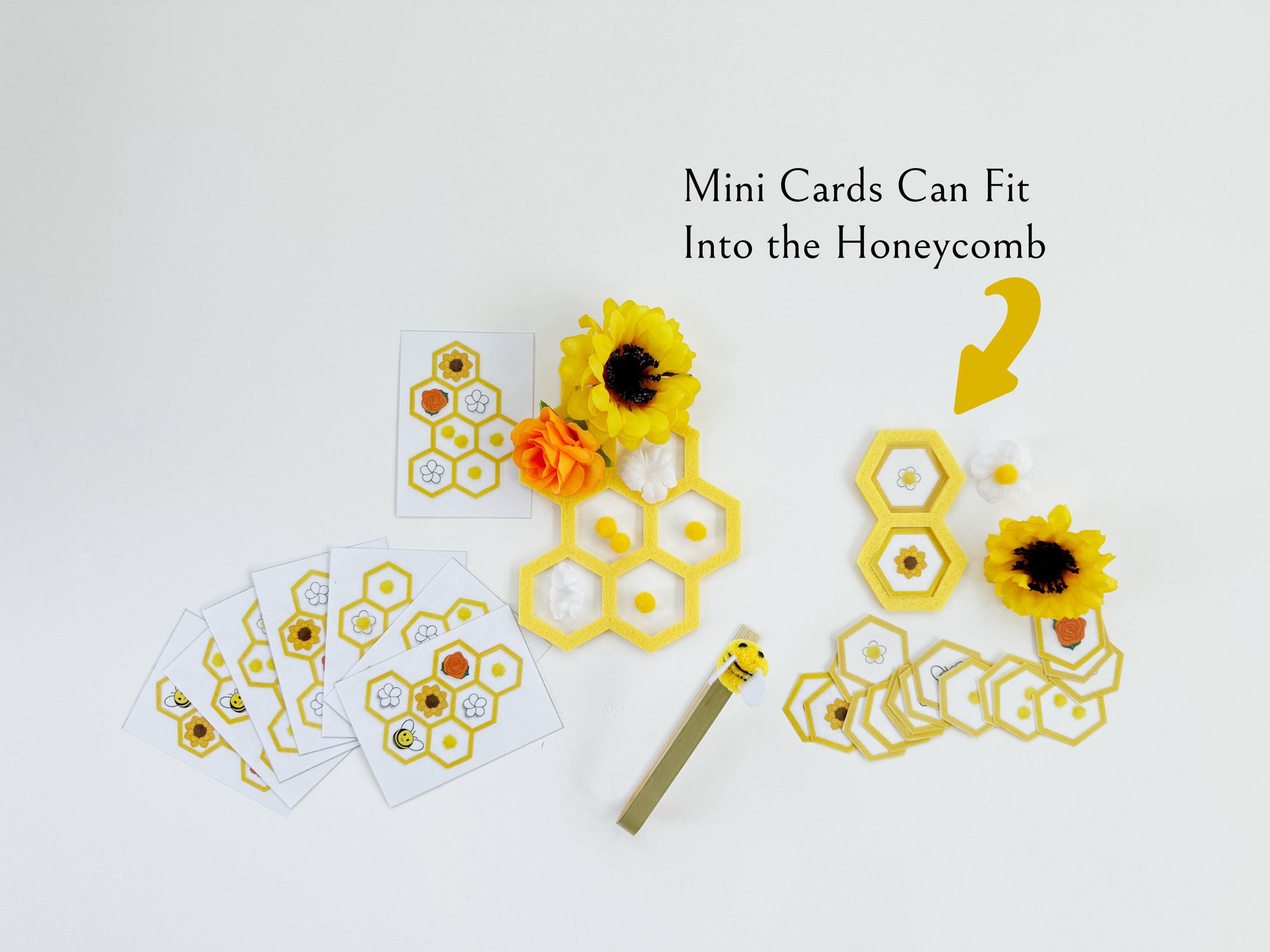 Honey Bee Sensory Bin Accessories With Extended Play Cards and ...