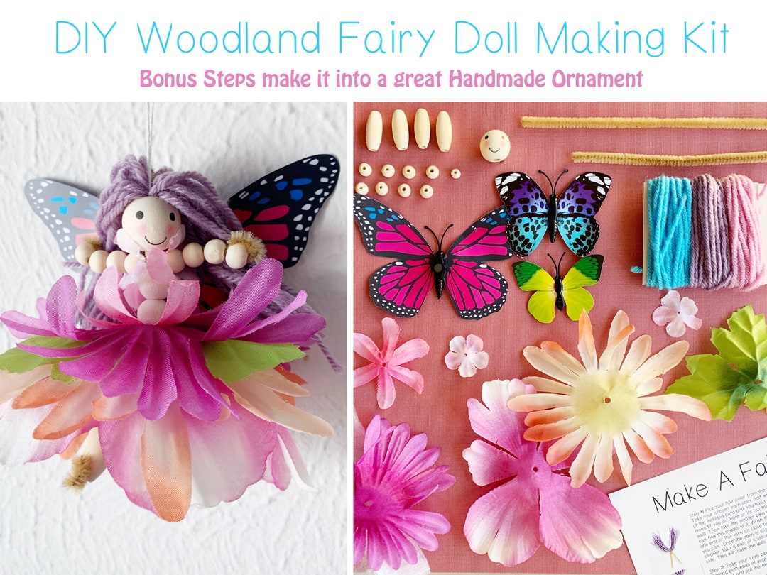 DIY Craft Kit Woodland Fairy Doll Make a Fairy Toy Fairy Craft Kit Kids ...