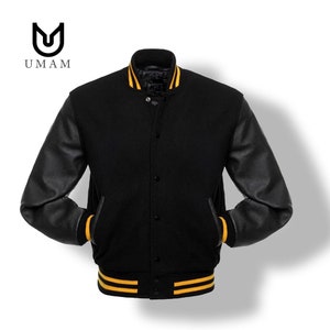 Unisex Varsity Jacket Baseball Letterman Jackets Wool Body - Etsy