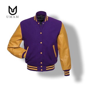 Unisex Varsity Jacket Baseball Letterman Jackets Wool Body - Etsy