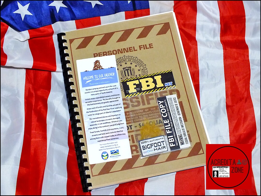 BIGFOOT FBI DOSSIER - Etsy