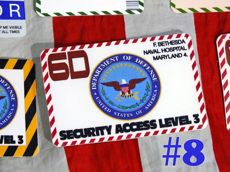 Batch 2 of FBI Pass VISITOR Inspired From X-files - Etsy