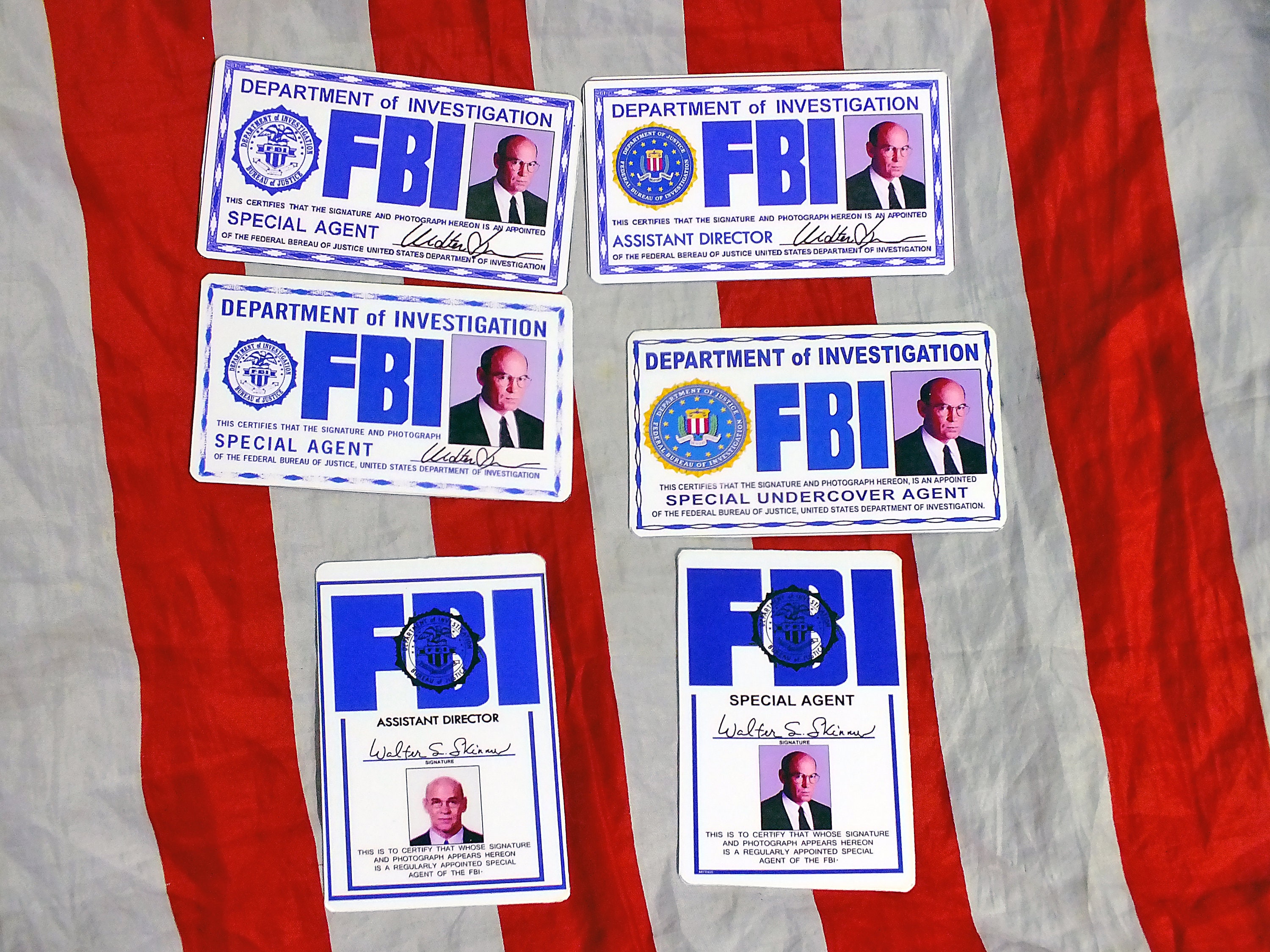 WAKLTER SKINNER FBI Badge Selection - Etsy