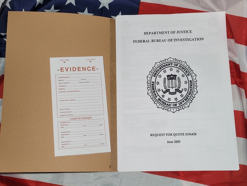 Fox Mulder Dossier Fbi Id Badge Wallet - Etsy