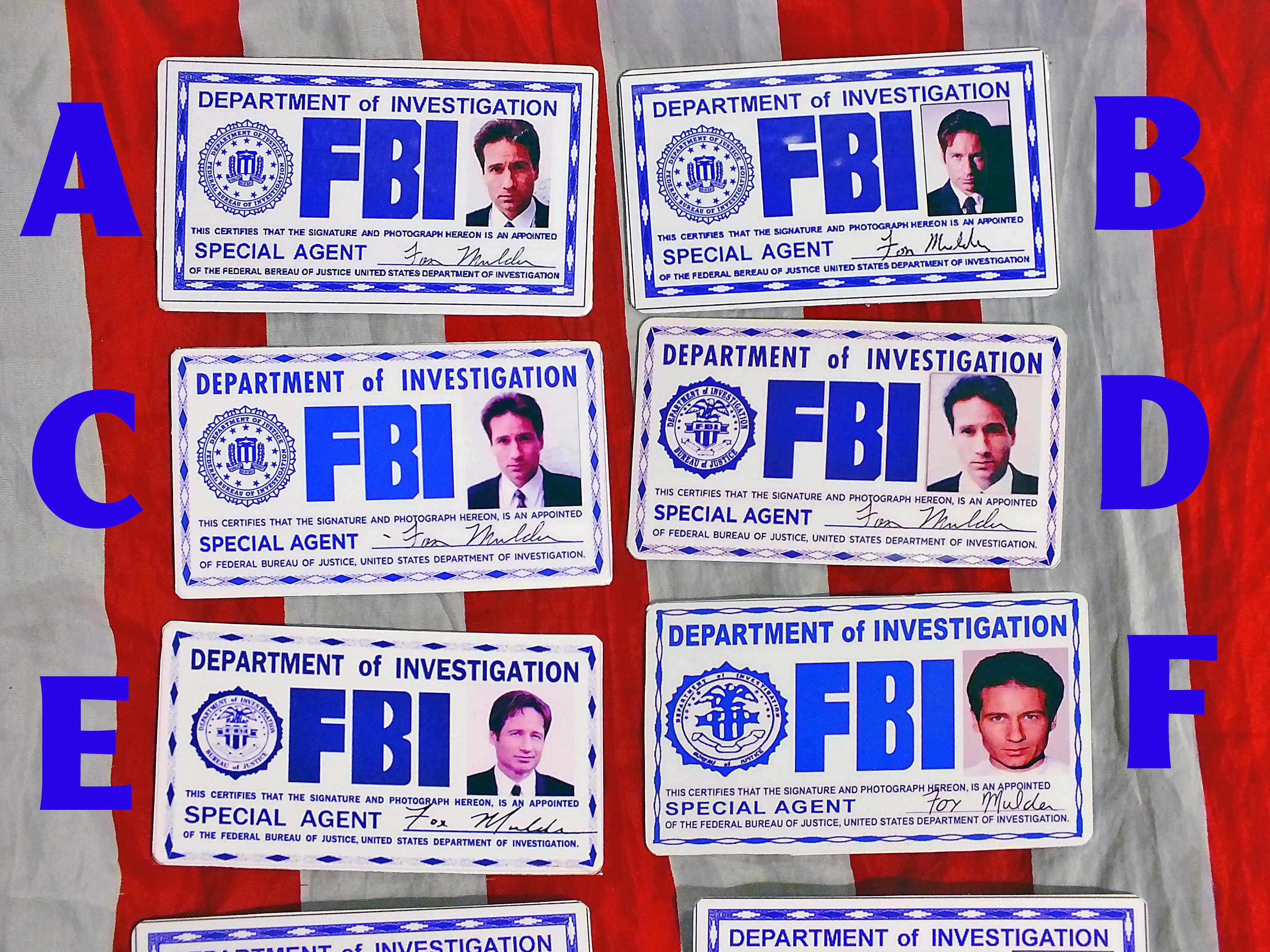 MULDER FBI BADGE Inspired in X-files. - Etsy