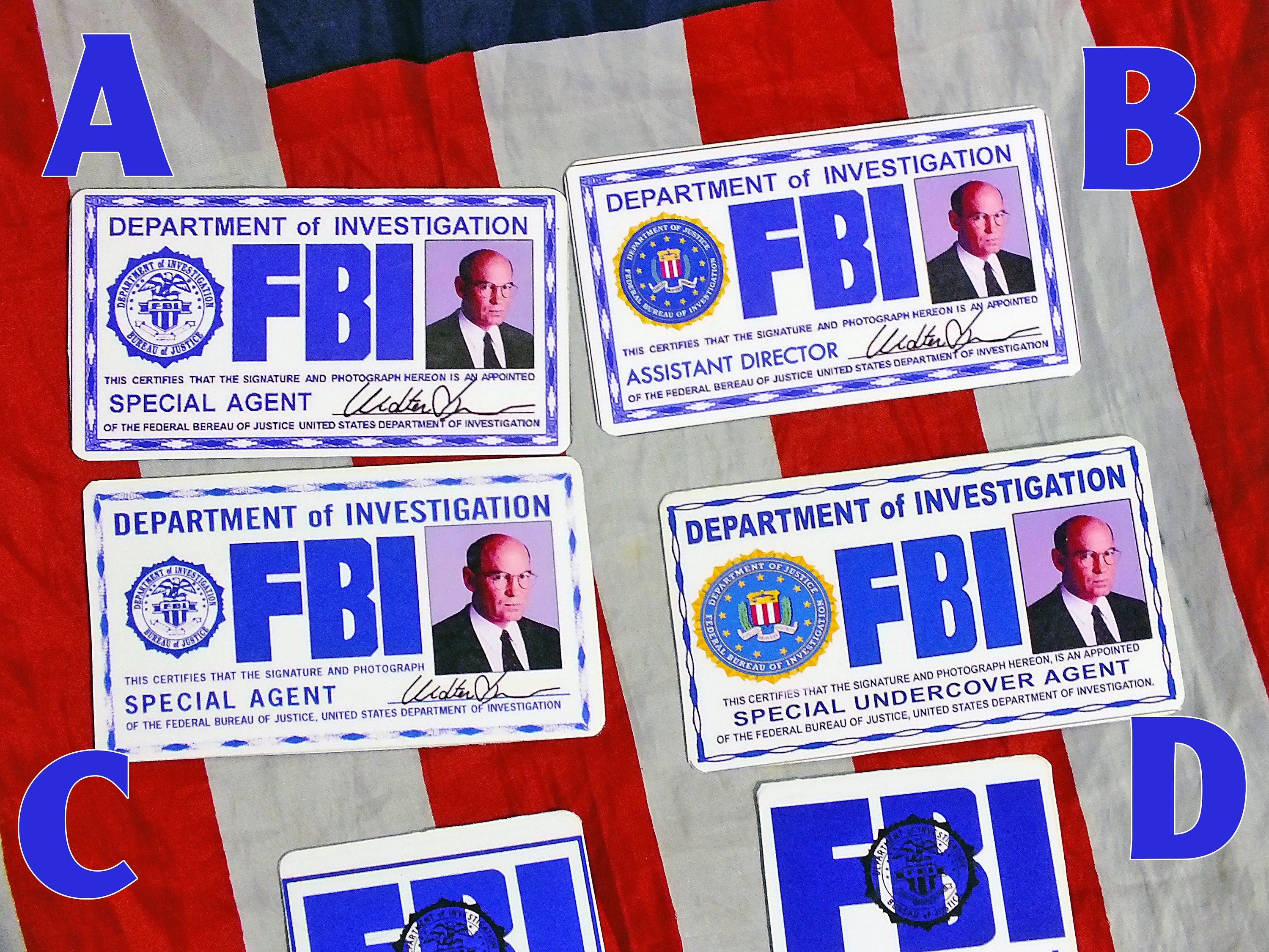 WAKLTER SKINNER FBI Badge Selection - Etsy