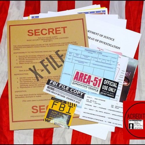 X FILES Dana Scully FBI ID Badge Name Tag Card Laminate - Etsy