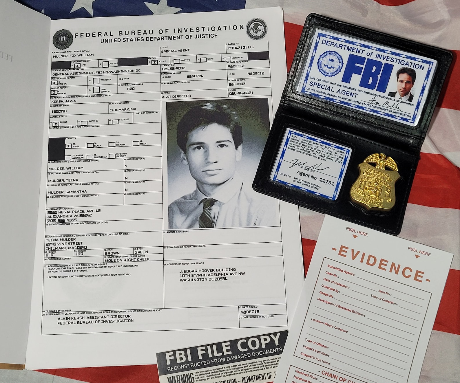 Fox Mulder Dossier Fbi Id Badge Wallet - Etsy Singapore