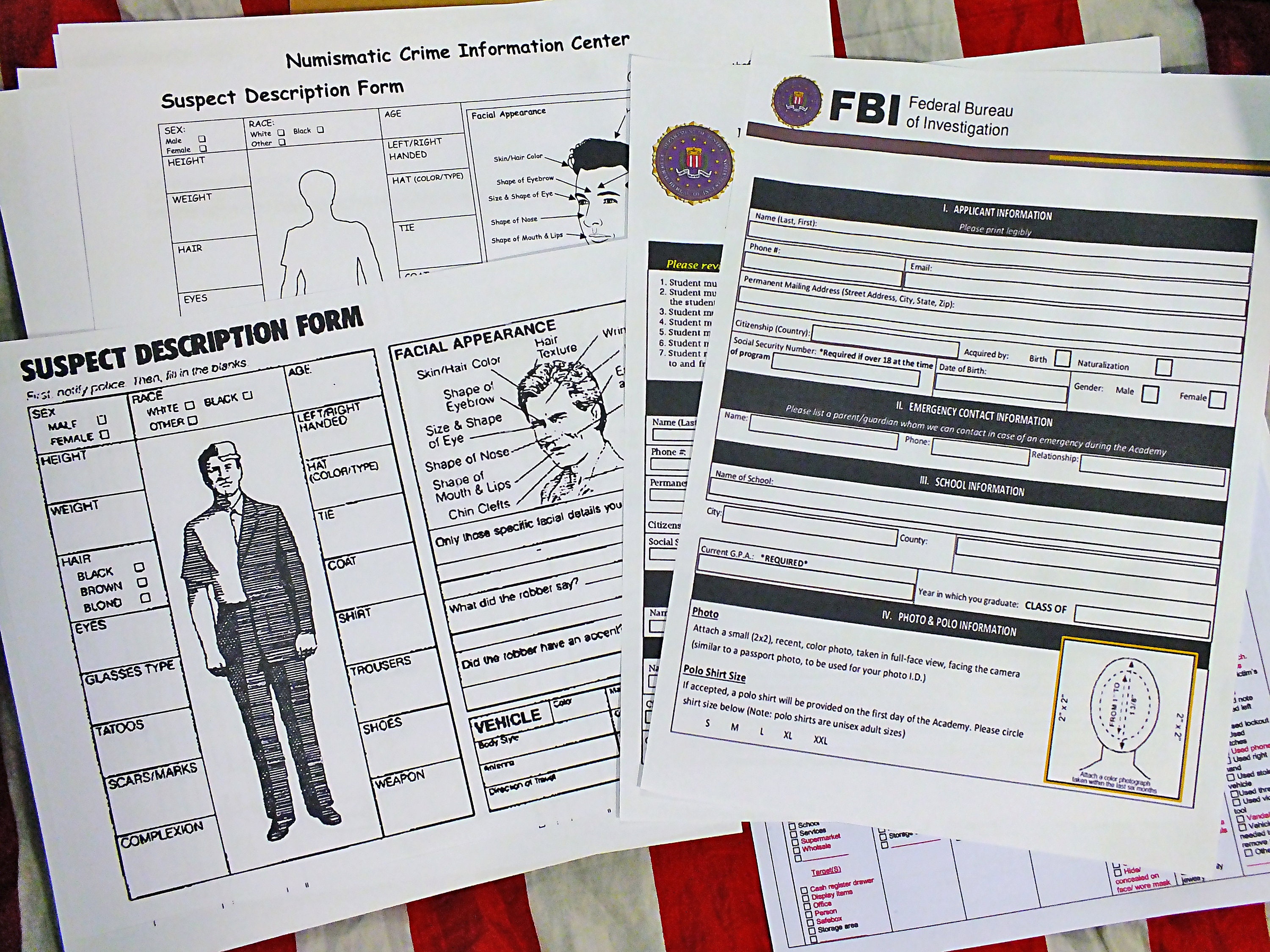 Police Folder for FBI Cosplay Investigations & Games. - Etsy
