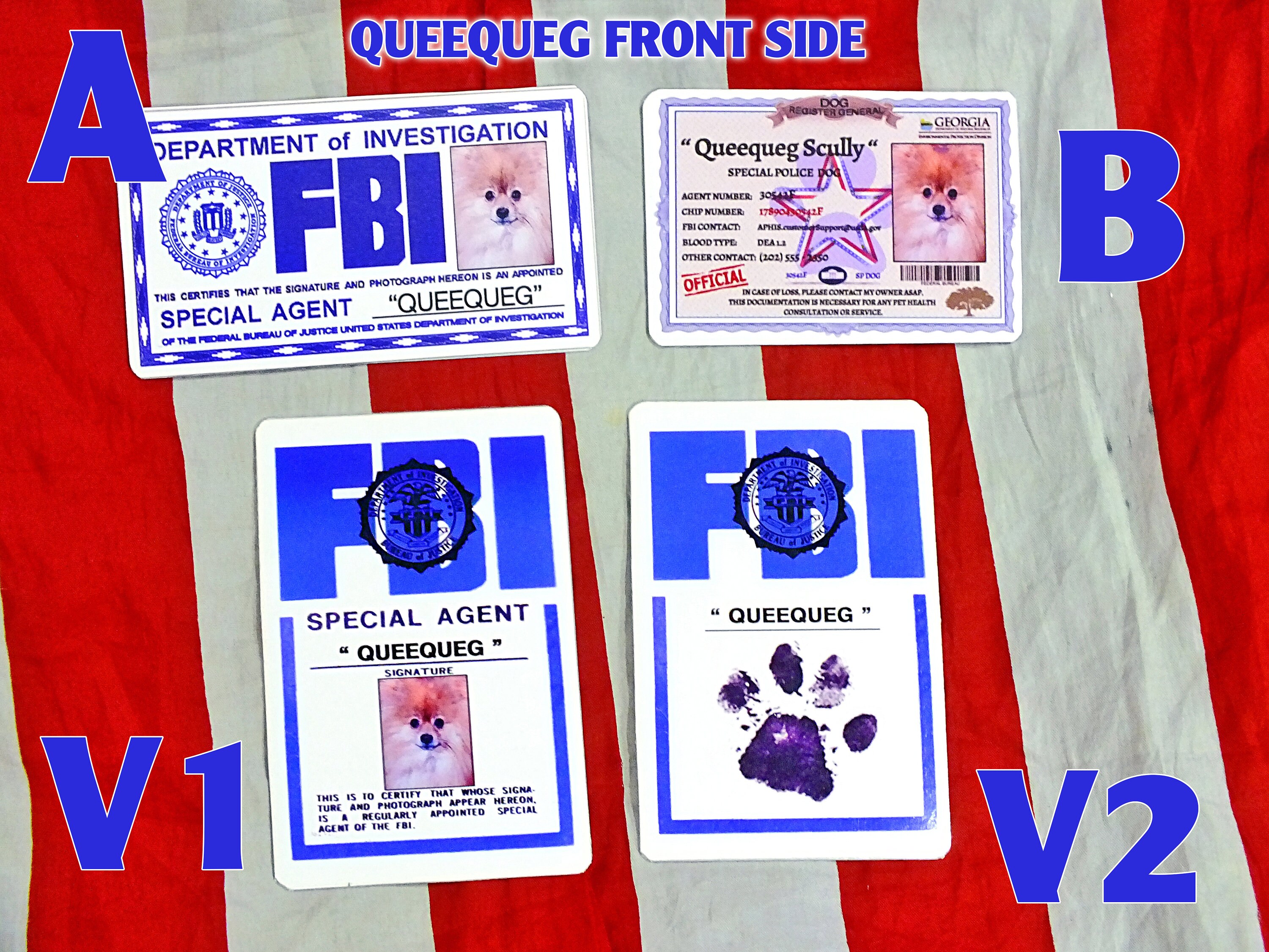 Queequeg Badge From X-files Dog Owner Dana Scully. - Etsy