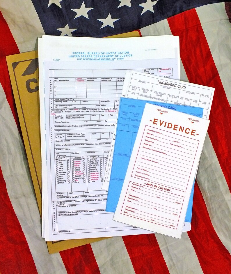 Police Folder for FBI Cosplay Investigations & Games. - Etsy