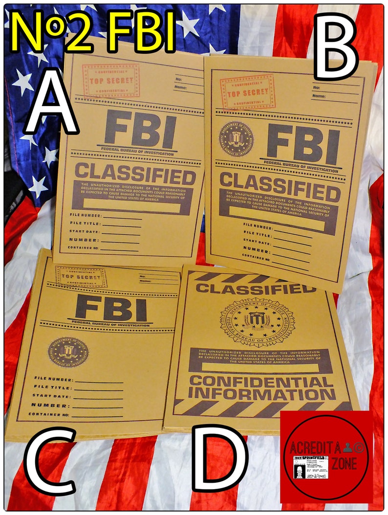 5 Secret Folders for Confidential Material Federal Agencies. - Etsy UK