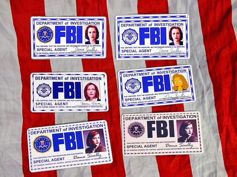 DANA SCULLY FBI Badge. - Etsy