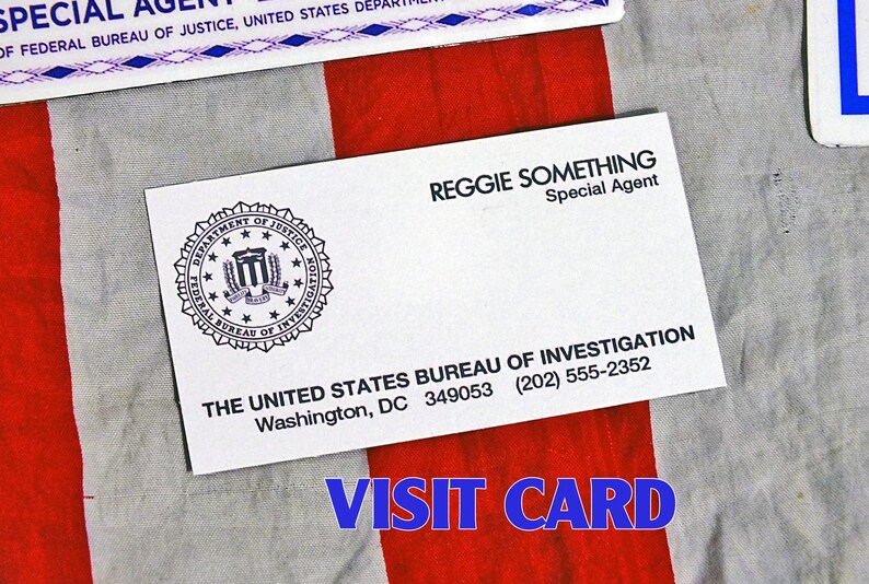 REGGIE SOMETHING FBI Badge Inspired by X-files - Etsy