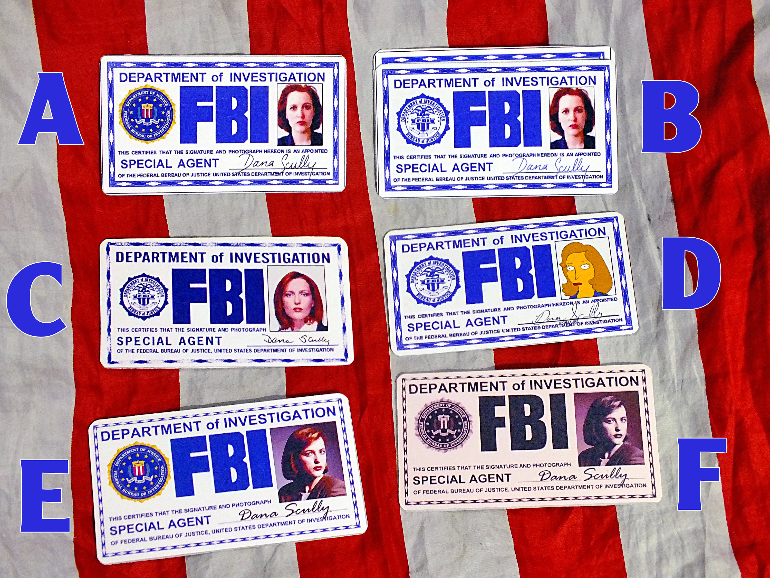 DANA SCULLY FBI Badge. - Etsy