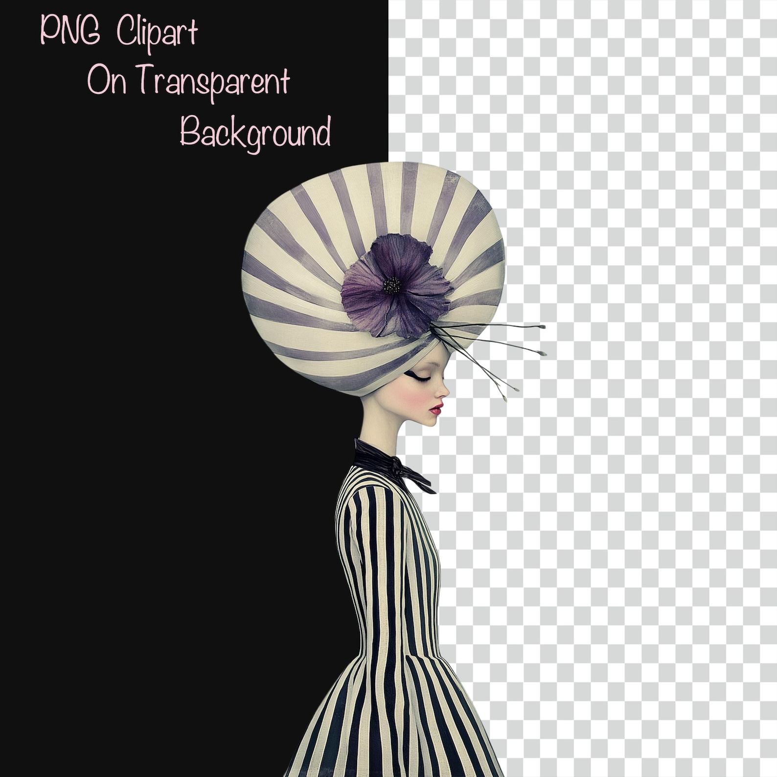 60 Peculiar Spring Fashion Woman Clipart Bundle, + 16 Backgrounds, DIY ...