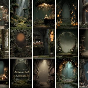 Forest of Forgotten Stories 75 Clipart + 20 Backgrounds - DIY Card ...