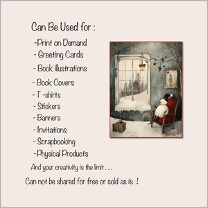 50 Whimsical Christmas Digital Backgrounds Paper Pack - DIY Card Making ...