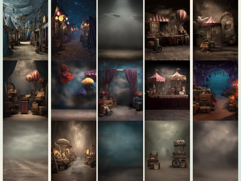 Whispering Dream Bazaar Clipart, 117 Clipart + 30 Backgrounds, DIY Card ...