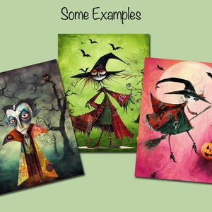 Vibrant Halloween Clipart Pack - 45 Whimsical Designs and 15 ...