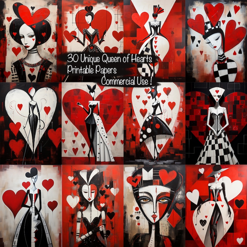 Queen of Hearts - Etsy