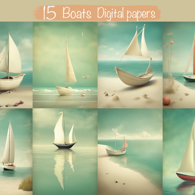 Pastel Sailboat - Etsy