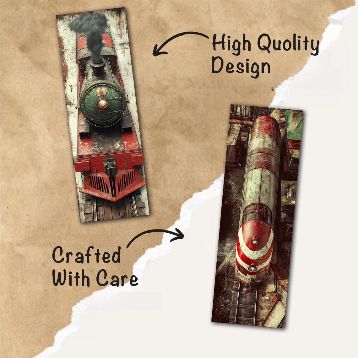 15 Unique Trains Printable Bookmark Designs + Printable Sheets ...