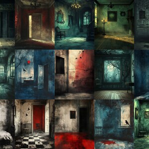 50 Surreal Nightmare Creepy Halloween Portraits + 20 Backgrounds - for ...