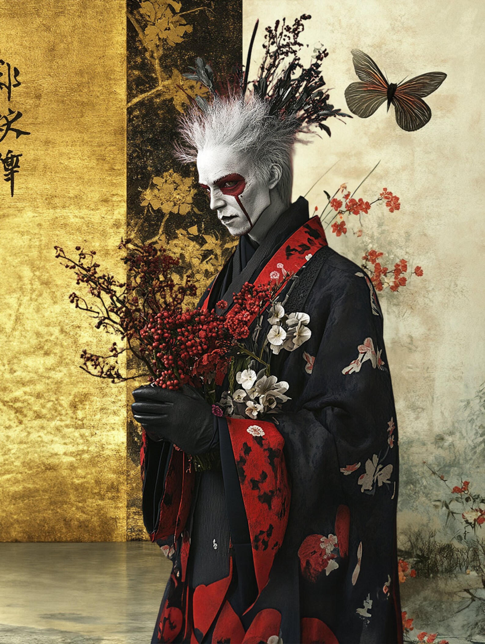 Japanese Surreal People 105 Clipart Bundle + 35 Backgrounds - for Cards ...