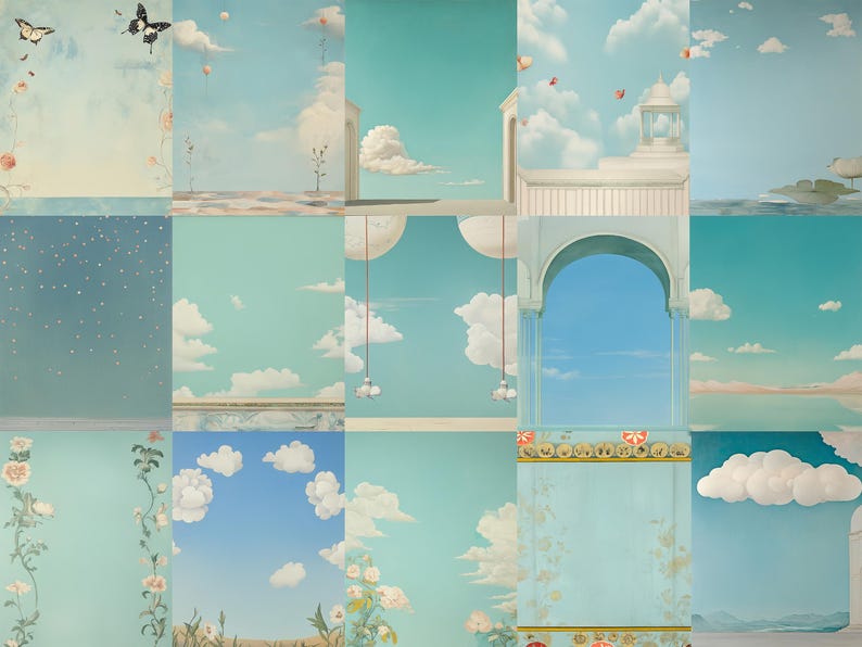 112 Png Surreal Peculiar People Bundle + 30 Backgrounds, DIY, Cards ...
