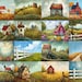 Funny Farm Animals Bundle of 45 Png Clipart + 15 Backgrounds ...