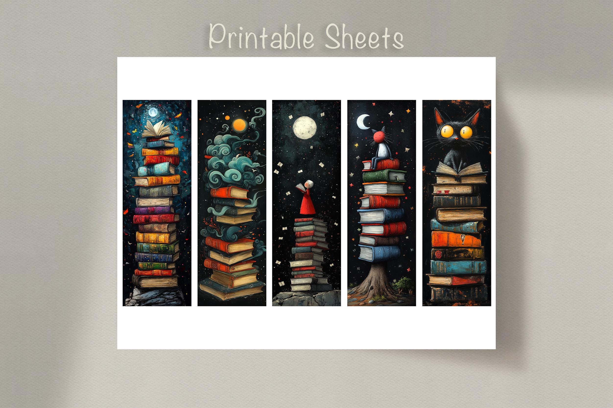 20 Whimsical Surreal Books Printable Bookmark Designs + Printable ...