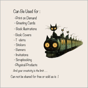 Whimsy Halloween Trains Clipart Bundle 30 Spooky Trains PNG, for ...