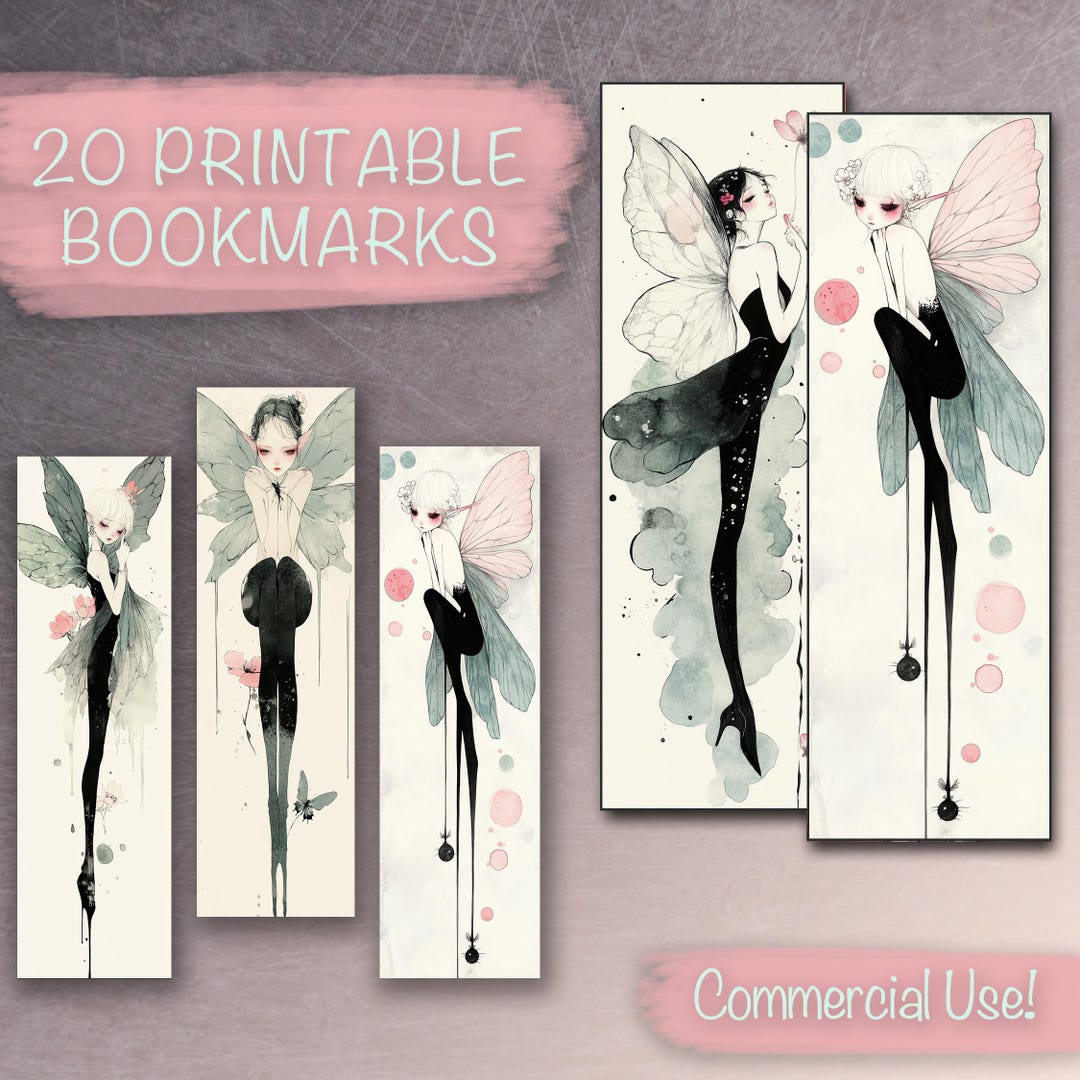 20 Spring Fairies Printable Bookmark Designs + Printable Sheets ...