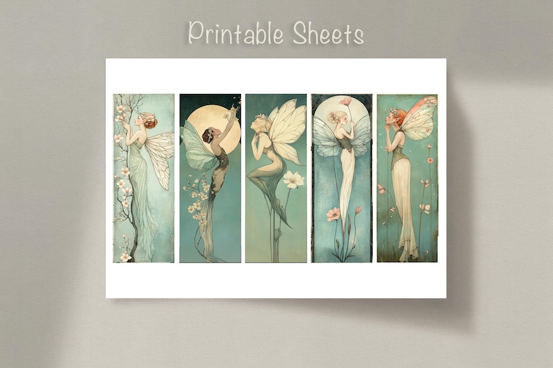 20 Spring Fairies Printable Bookmark Designs + Printable Sheets ...