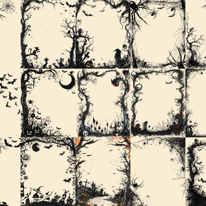 45 Png Halloween Borders and Frames Bundle for Your Spooky Projects ...