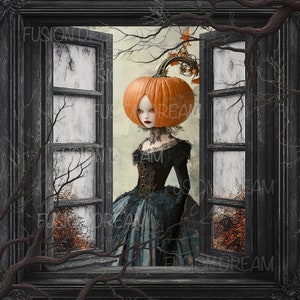 Big Bundle 101 Surreal Peculiar Halloween Characters 30 Backgrounds for ...