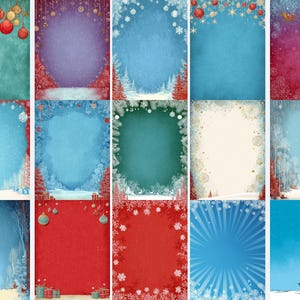 45 Whimsical Christmas Bunnies Bundle + 15 Background - DIY Card Making ...
