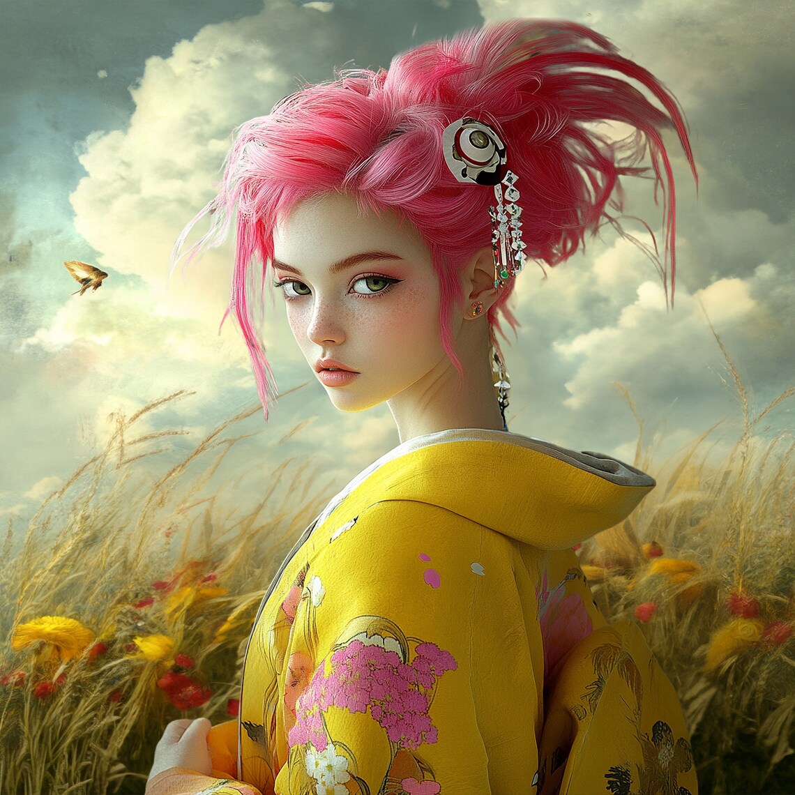 45 Japanese Peculiar People Portraits Clipart Bundle + 20 Backgrounds ...