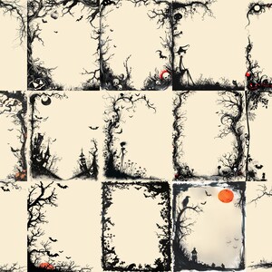 45 Png Halloween Borders and Frames Bundle for Your Spooky Projects ...