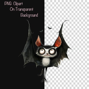 Whimsical Halloween Bat Clipart Bundle 25 Cute and Quirky Designs, for ...