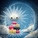 Whimsical Snowflakes Characters, 45 Clipart Bundle + 15 Backgrounds ...