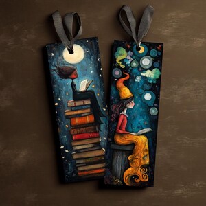 20 Whimsical Surreal Books Printable Bookmark Designs + Printable ...
