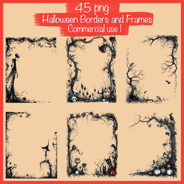 Halloween Frames - Etsy